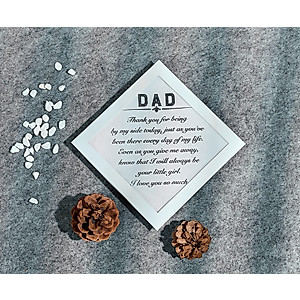Father Of The Bride Handkerchief Gifts To Dad Wedding Gift From Daughter, White Handkerchiefs For Bridal's Father, Wedding Keepsake For Perfect Moments