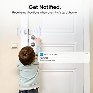 OUVOPO Zigbee Door Sensor 4 Pack, Mini Smart Door Sensor, Home Automation, Kid Safety, Work with Alexa, SmartThings, Home Assistant, Aeotec, Hubitat, Homey with Build-in Zigbee Hub, Hub Required