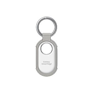 SAMSUNG Galaxy SmartTag2 Rugged Case, GPS Tracker Holder, Tracking Device Protective Cover with Key Ring, Non-Slip Pattern on Side, Bumper Protection on Bottom, EF-RT560TJEGUS, Gray