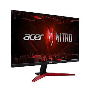 Acer Nitro 27" Full HD 1920 x 1080 PC Gaming IPS Monitor | AMD FreeSync Premium | 180Hz Refresh | Up to 0.5ms | HDR10 Support | 99% sRGB | 1 x Display Port 1.2 & 2 x HDMI 2.0 | KG271 M3biip,Black