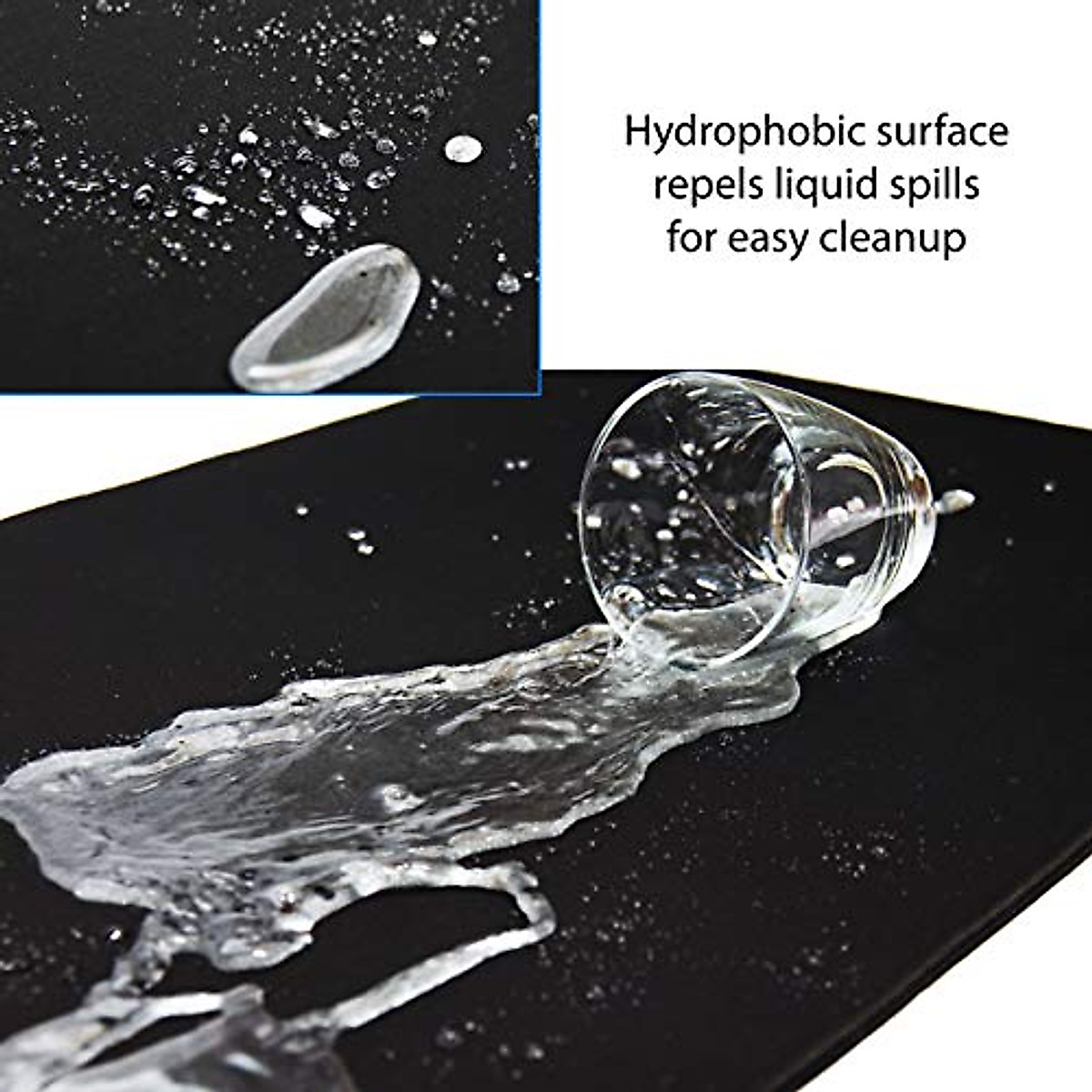 Pro Gaming Mouse Pad (5mm) | Traverse Ridge Massive 46 inch | 46x17.3x0.20 Extra Thick | Black/Black | Dense Weave Speed Poly, Superior Control | Stitched Edge, Washable, Giant Large Desk Mat