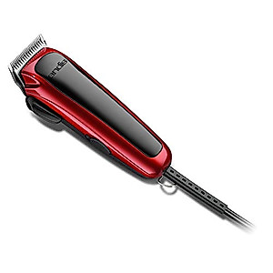 Andis 75360 Adjustable Blade Clipper Easy Cut 20-Piece Haircutting Kit, Red/Black