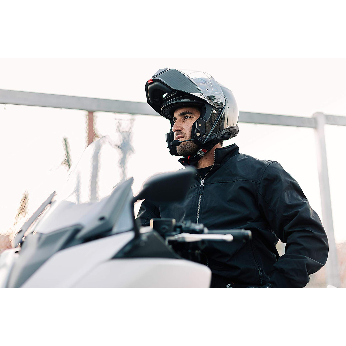 HJC i90 Modular Motorcycle Helmet Black X-Large