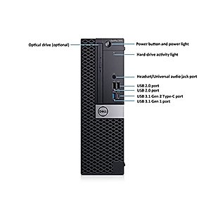 Dell OptiPlex 7070 SFF Desktop Computer PC, Intel 8 Core i7-9700 3.0GHz up to 4.70GHz,32GB DDR4 Ram New 1TB NVMe M.2 SSD,AX210 Built-in WiFi 6E,Windows 11 Pro, Wireless Keyboard & Mouse(Renewed)