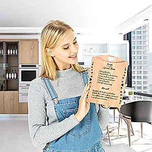 VINETEN Gifts for Mom - Cutting Board Engraved with "Recipe Mom" Verse - Mother's Day Gift for Mom from Daughter or Son - 13 Inch Personalized Birthday Gift for Women
