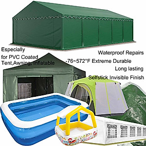 LANUCN Fabric Repair Tape,Waterproof Patch and Seal Tape,Clear Repair Tape for Tent Repair Tape,RV Awning Repair Tape,Duct Tape,Tarp Repair Tape and More…