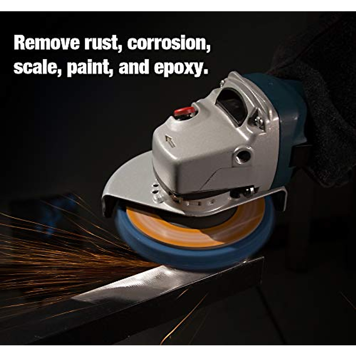 S SATC Strip Discs 5PCS Bule Stripping Wheel 4-1/2" x 7/8" Fit Angle Grinder Clean and Remove Paint Rust and Oxidation