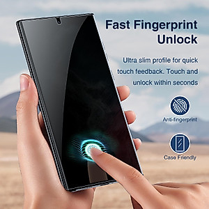 LK 2 Pack for Samsung Galaxy S22 Ultra Screen Protector [Not Glass] Anti-Spy, Anti-Scratch, Full Coverage, Privacy Flexible TPU Film for Galaxy S22 Ultra, HD Ultra-Thin, Case Friendly