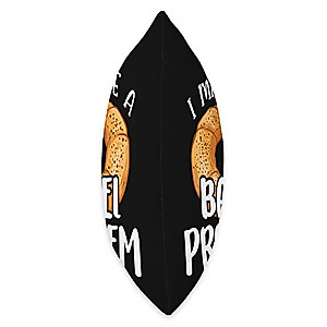 Bagels Gifts - National Bagel Day - DressedForDuty Lover Gift-I Might Problem-Bagel Day Throw Pillow, 16x16, Multicolor