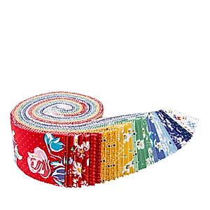 American Jane Always in Season Rolie Polie 40 2.5-inch Strips Jelly Roll Riley Blake RP-15100-40