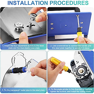 Angle Grinder Stand for Tile 45° Chamfer Cutting, Tile Cutter Tool 45 Degree Ceramic Tile Chamfer, Angle Grinder Holder Tile Tools, Special Cutting Bracket for 100-Type Angle Grinders