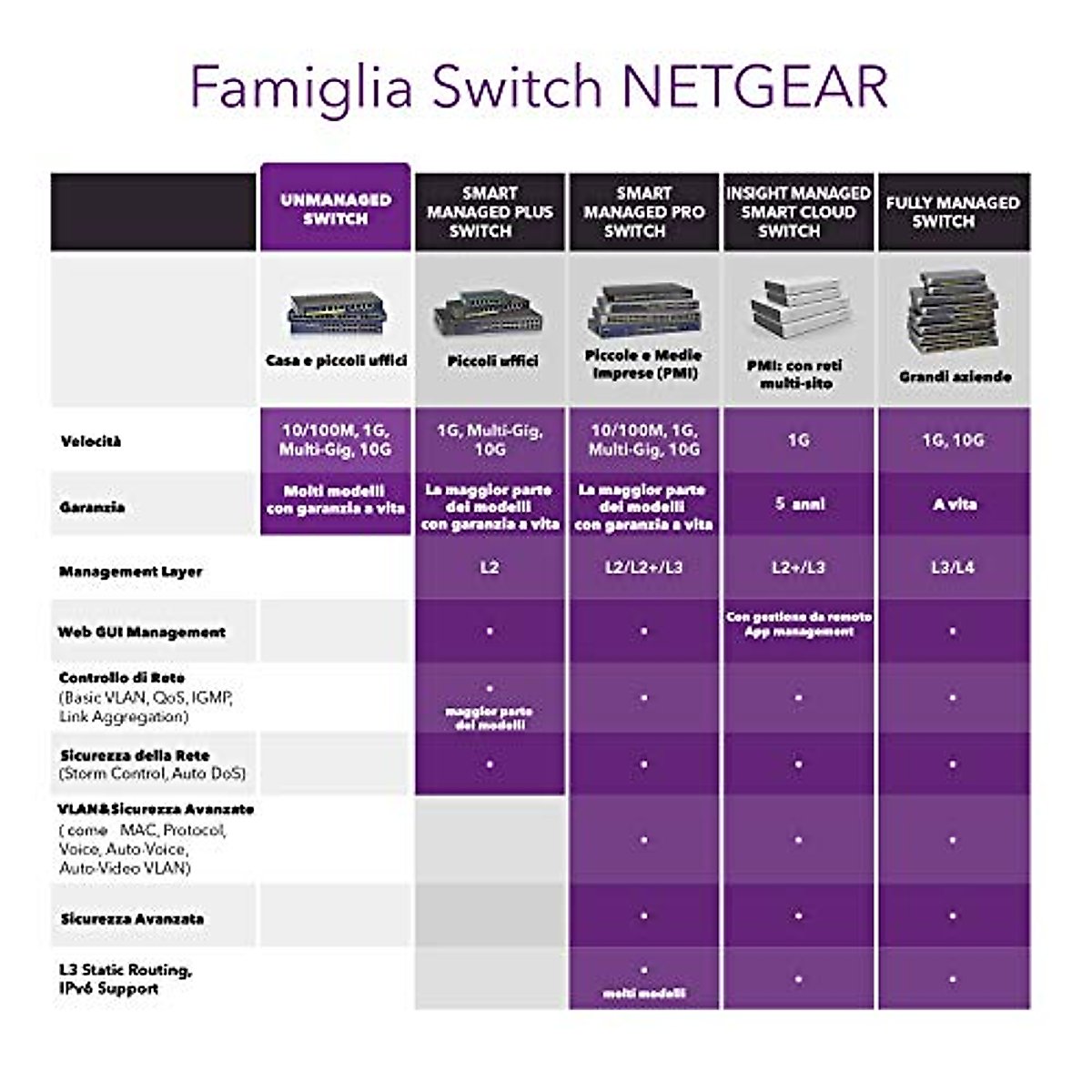 NETGEAR 8-Port Gigabit Ethernet PoE Network Switch, Hub, Internet Splitter (GS108LP) - with 8 x PoE+ @ 60W Upgradeable, Desktop/Rackmount, and ProSAFE Lifetime Protection