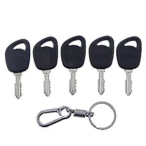 ZTUOAUMA 5X Ignition Key AM131946 AM135345 M153650 GY20680 GX24332 for John Deere D100 D105 D110 D120 D130 D140 D150 D155 D160 D170 AYP Husqvarna Poulan Roper Craftsman Lawn Mowers