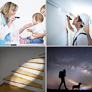 HATORI LED Mini Flashlight, Bright Small Handheld Pocket Flashlights Tactical High Lumens Pen Light for Camping, Outdoor, Emergency, 1 Pack(3.55Inch)