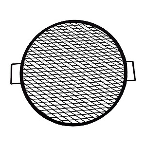 SIMOND STORE 24" Round Cooking Grate X Marks Heavy-Duty Steel Round Fire Pit Grill