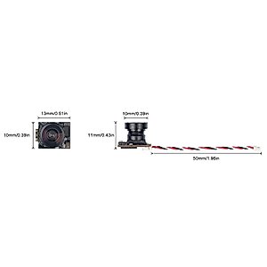 BETAFPV C02 FPV Micro Camera 1/4’’ CMOS Sensor 1200TVL 2.1mm Lens NTSC FOV 160 Degree with Global WDR for Micro Whoop Drone Like Meteor Cetus Series Drones