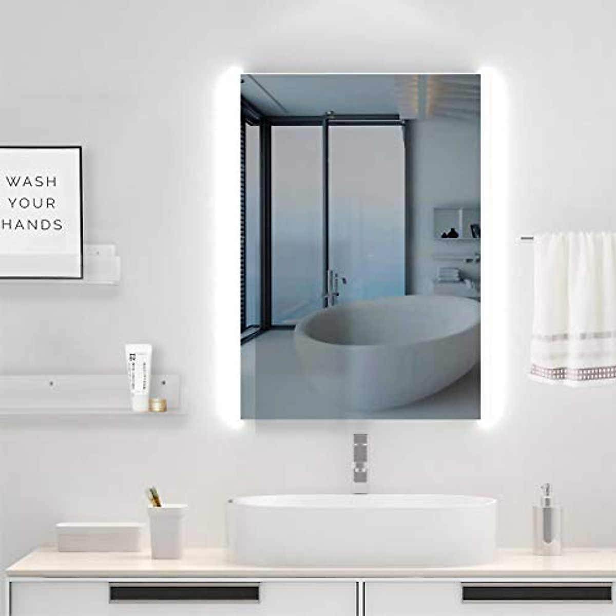 VIVO Dual Acrylic 24 inch Floating Bookshelves for Wall Display, Clear Organizer Shelves for Kids Room, Nursery, Office, and More 2-Pack, MOUNT-SF24C