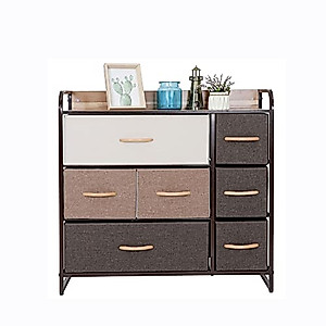 MAXCBD Nightstand Bedside Table Drawer Cabinet Bedroom Storage Dresser Bins Cabinet Removable Drawers Tower Shelf Organizer Storage Tower Dresser