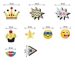 10th Birthday Hanging Swirls - 31 Pieces - Funny 10th Birthday Party Supplies, Decorations, Gifts and Favors