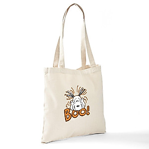 CafePress Peanuts Halloween Natural Canvas Tote Bag, Reusable Shopping Bag