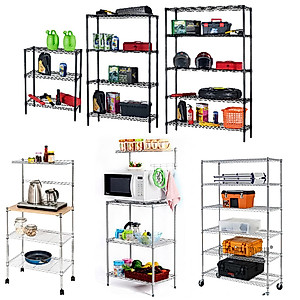 Swesy 72 Pack 36 Pairs Wire Shelving Shelf Lock Clips for 1 inch Post- Shelving Sleeves Replacements for Wire Shelving System