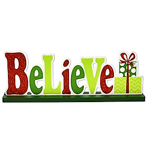 6 Christmas Table Decorations for Dinner Party Coffee Table Snowman Santa Reindeer Noel Joy Believe Merry Christmas Happy Holidays Centerpiece