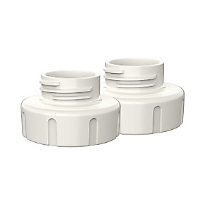 Dr. Brown's Narrow-to-Wide-Neck Baby Bottle Adapter for Customflow Double Electric Breast Pump, 2 pk