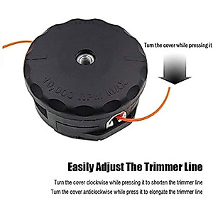 Trimmer Head for Echo Speed Feed 400 SRM-225 SRM-230 SRM-210 Echo Weed Eater Pas210 Pas211 Pas225- Adapter NOT Included, Screw Model-M10*1.25