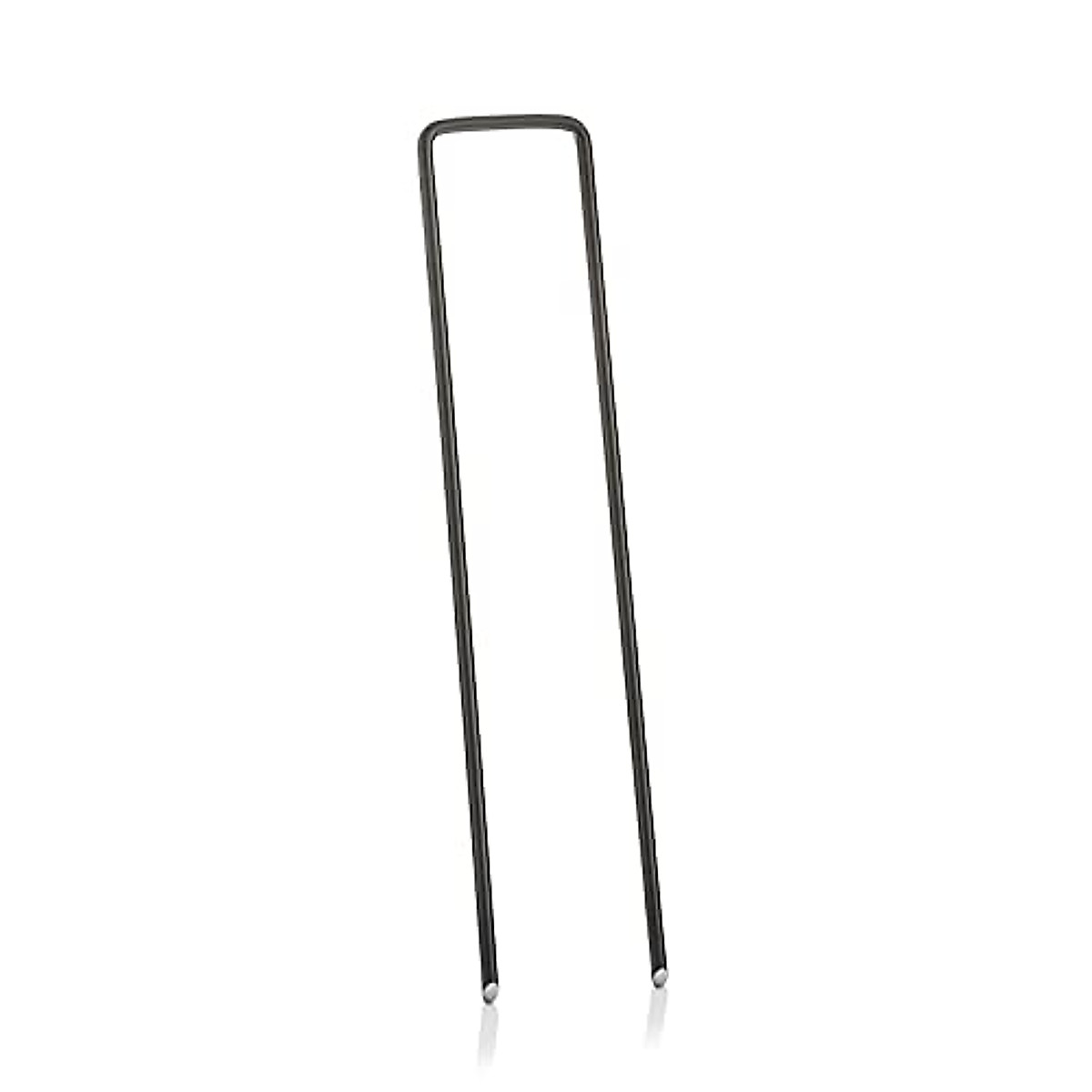 GardenMate 100-Pack 6'' 11 Gauge Heavy-Duty U-Shaped Garden Securing Stakes/Spikes/Pins/Pegs - Sod Staples for Anchoring Landscape Fabric