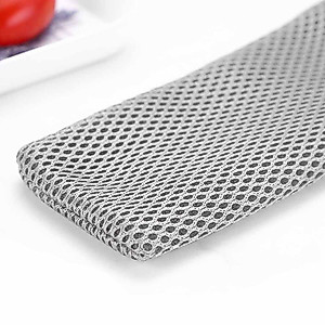 Teensery 8 Pcs Portable Cutlery Bag Straw Carrying Case Cutlery Drawstring Net Bag Tableware Storage Pouch Travel Bag for Straws, Knife, Fork, Spoon, Chopsticks, Cleaning Brush