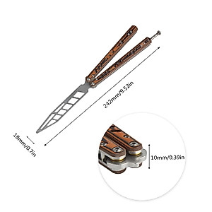 Andux Flip Tool CSGO Titanium Lightweight with Holes for Training CS/HDD40 Maple Yellow