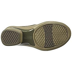 Bzees Women's Electric Shoe, light brown boxed geo print, 9 W US