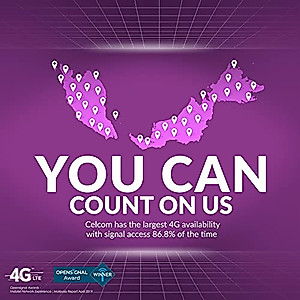 Malaysia Travel SIM Card, Malaysia SIM Card (7DAYS 6MBPS Unlimited)