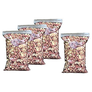 Vundahboah Amish Goods Cedar Wood Mulch Chips Shavings for Garden- Screech Owl House/Box- Organic Bedding (6 Quart (1.5 Gallon))
