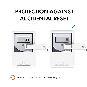 SmartCoounter Retail People Counter Security Checkpoint - Smart Traffic Counter, Infrared Wireless Visitor Counter, Battery Operated Customer Counter, Door Counter for Retail, Easy Use & Install