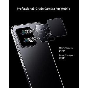 ExAchat M13 Pro 5G Unlocked Smartphone, Android 13 Phone 6GB+256GB 64MP 7.3" Large Screen 7300mAh Dual SIM Cell Phone 5G Fingerprint/Face ID