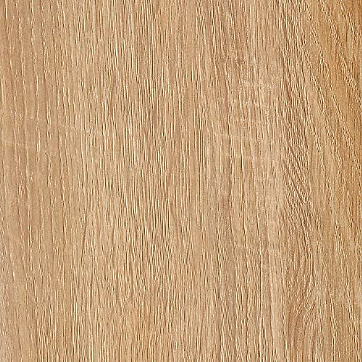 mDesign Square Trash Can Wastebasket, Garbage Container Bin - for Bathrooms, Powder Rooms, Kitchens, Home Offices - Natural/Tan Wood Print