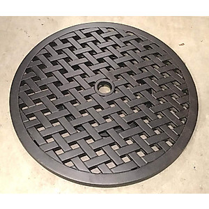 Lazy Susan Turntable 21" cast Aluminum Platform rotates 360 Degrees Bronze