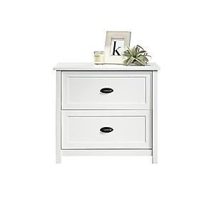 Pemberly Row Engineered Wood 2-Drawer Lateral File Cabinet in Soft White