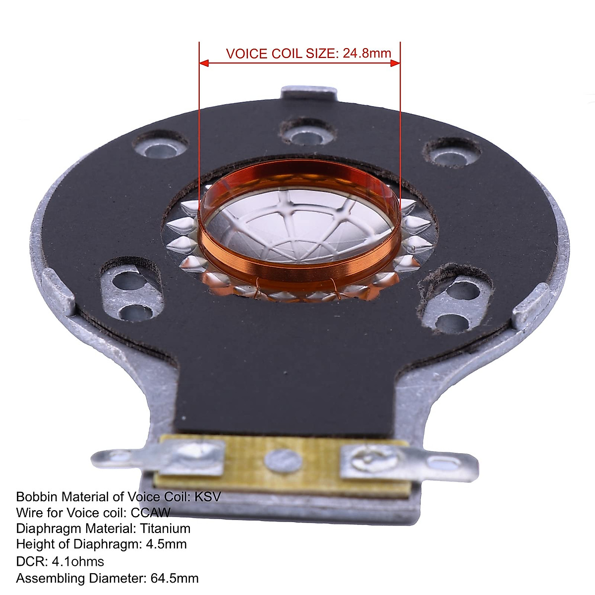 SPATHIPHYLLUM Speaker Replacement Horn Diaphragm for JBL 2412, 2412H, 2412H-1,2413, 2413H, JRX Series, Eon Series, MPro Series, Sound Factor Series, and Many Others