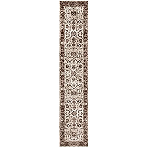 Unique Loom Rushmore Collection Area Rug - Lincoln (2' 6" x 13' 1" Runner, Cream/Beige)