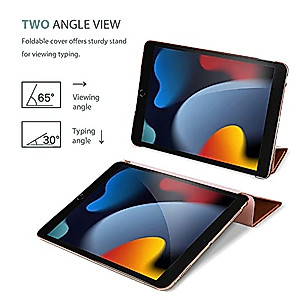 ProCase Slim Stand Hard Back Shell for iPad 10.2 Bundle with 6 Pack Webcam Cover Slide for Laptop Phone