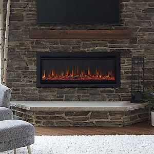Real Flame® 49" Wall-Mount or Recessed Electric Fireplace Insert by Real Flame