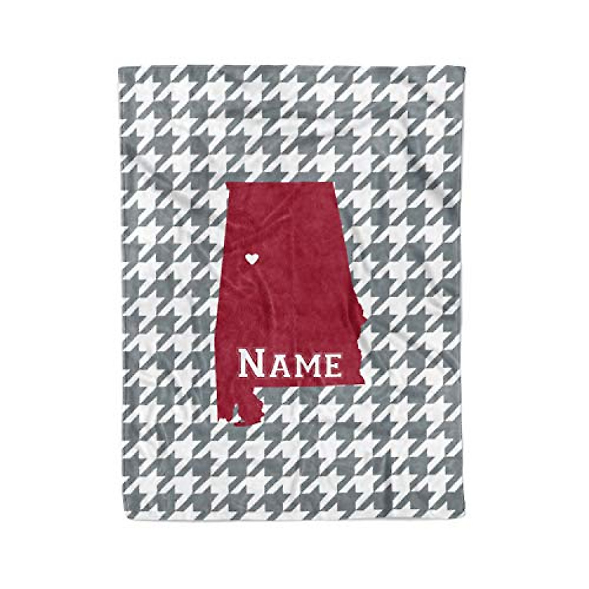 State Pride Series Alabama - Personalized Custom Fleece Blankets with Your Family Name - Tuscaloosa Edition