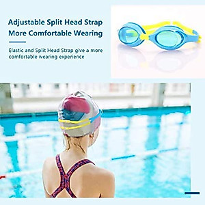 Romoc 4 Pack Kids Swimming Goggles,No Leaking,Anti Fog,UV Protection Swim Glasses Water Goggles Christmas Gift