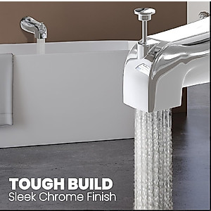 Slip Fit Tub spout with Diverter, Compatible with American Standard 8888026.002 Tub Spout, Bathtub Faucet, Fit 1/2 inch Copper Water Tube polished chrome bathtub Faucet with shower diverter