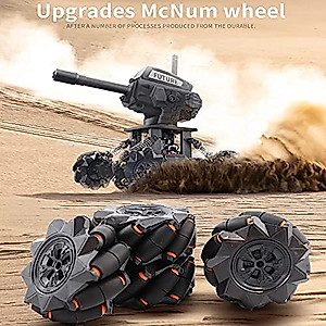 VANLINNY Robot Kits,360° Drifting RC Tank Toy,Science Projects for Ages 8-12,STEM Educational Kit for Beginner,10 mph Fast DIY Remote Control Car,Programmable/Rechargeable, for Birthday.