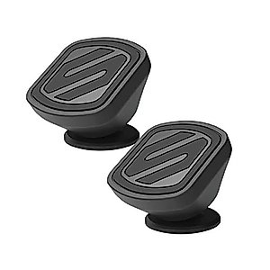 Scosche MMSD-2PKXCES0 MagicMount Select Magnetic Phone Holder, GPS Vertical Mini Dash Mount, 360 Degree Adjustable Head, Black (Pack of 2)