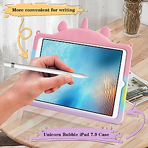 WESADN for iPad Mini 5 Case for iPad Mini 4 Case with Kickstand for Girls Women Silicone Fidget Bubble Case Cute Pop Protective Holder Tablet Cover for iPad Mini 5th 4th Generation 7.9 inch