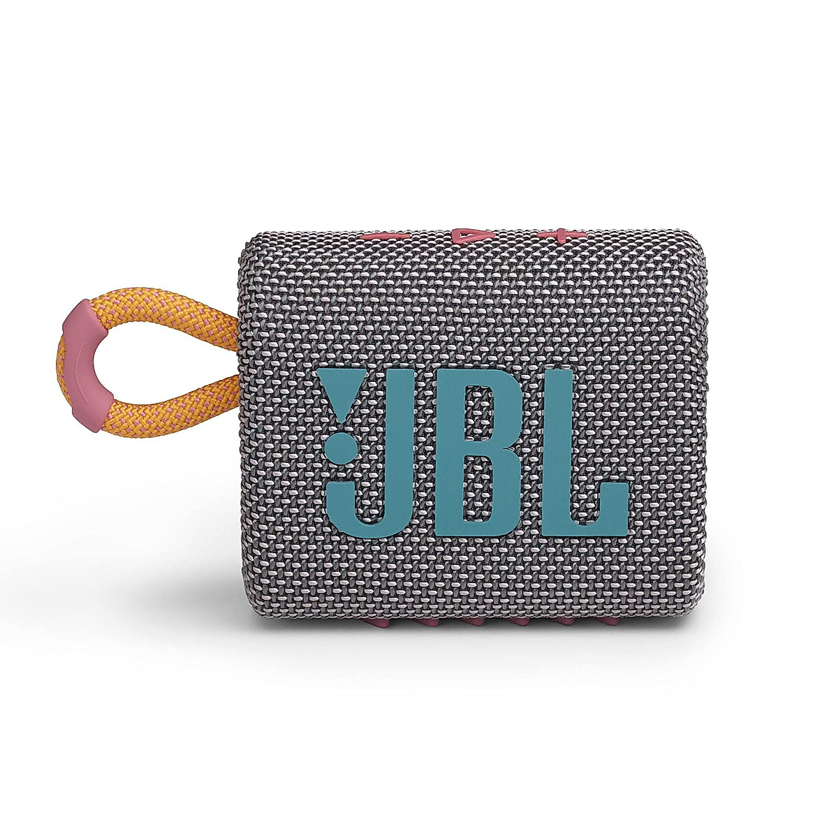 JBL GO3 Portable Bluetooth Wireless Compact Speaker Bundle with divvi! Protective Fitted Hard Case - Grey